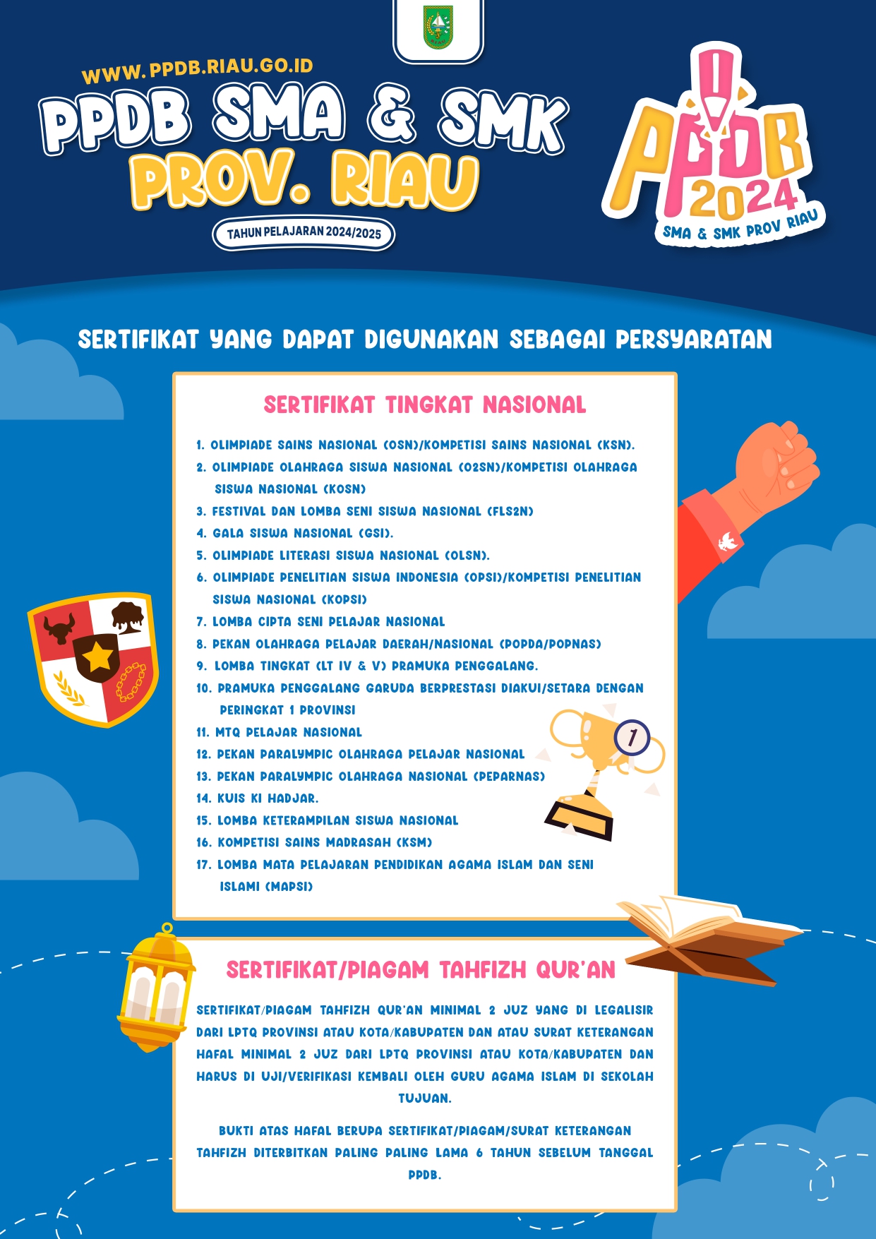 INFORMASI PPDB TAHUN PELAJARAN 2024-2025 | SMA Negeri 1 Mandau